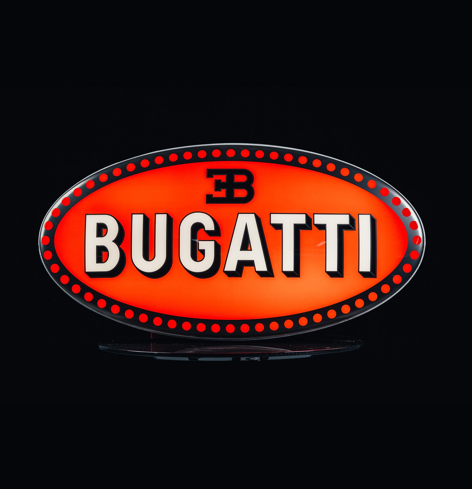 Bugatti Illuminated Sign by Halmo – Halmo Automobilia