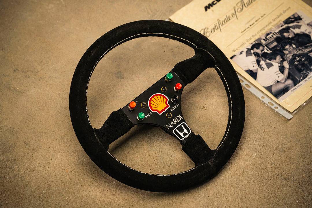 Ayrton Senna Steering Wheel by Halmo – Halmo Automobilia
