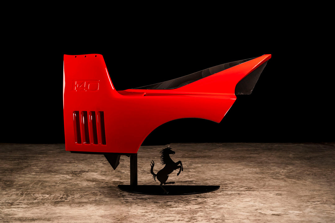 Ferrari F40 Fender Sculpture by Halmo – Halmo Automobilia