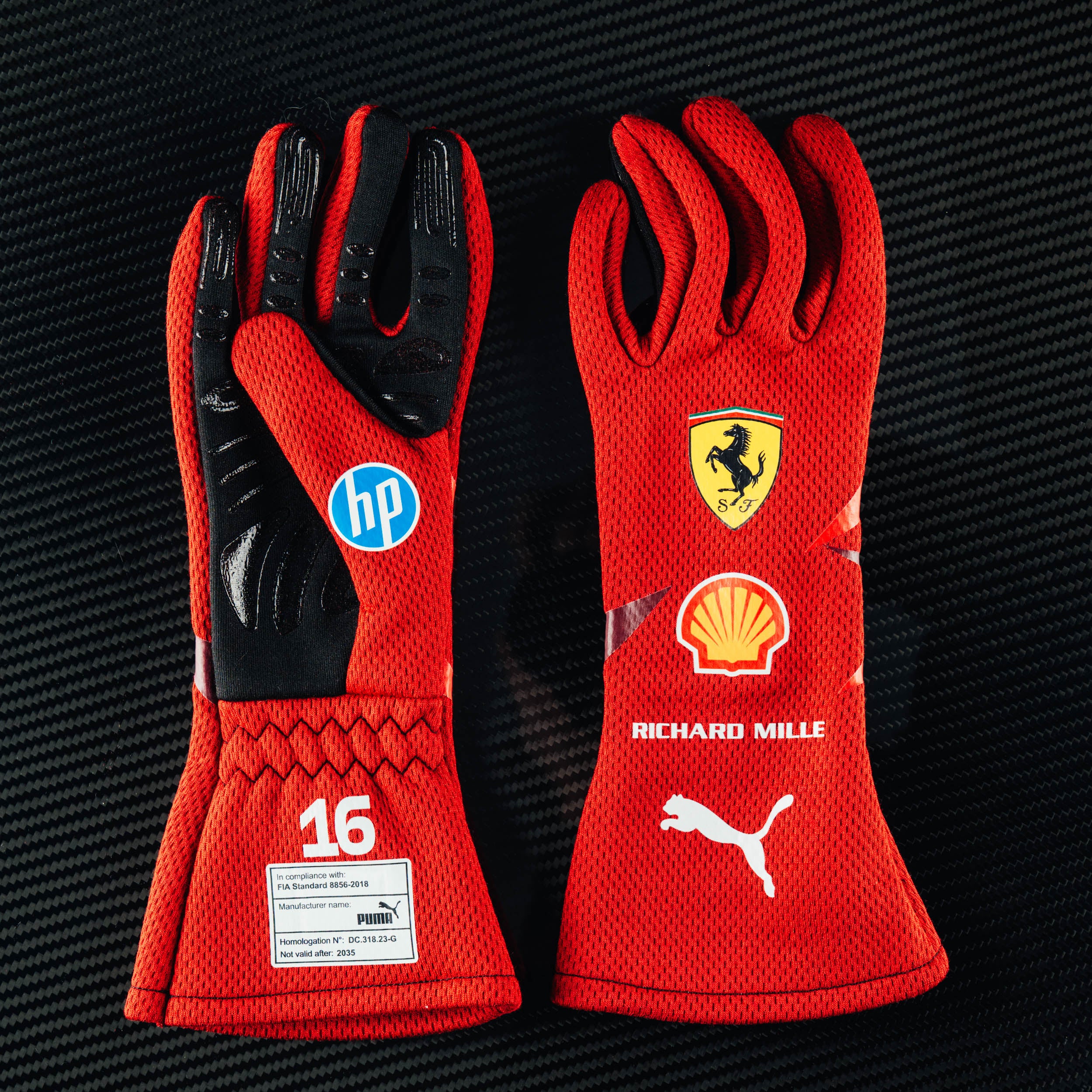 Charles Leclerc 2025 Gloves – Halmo Automobilia
