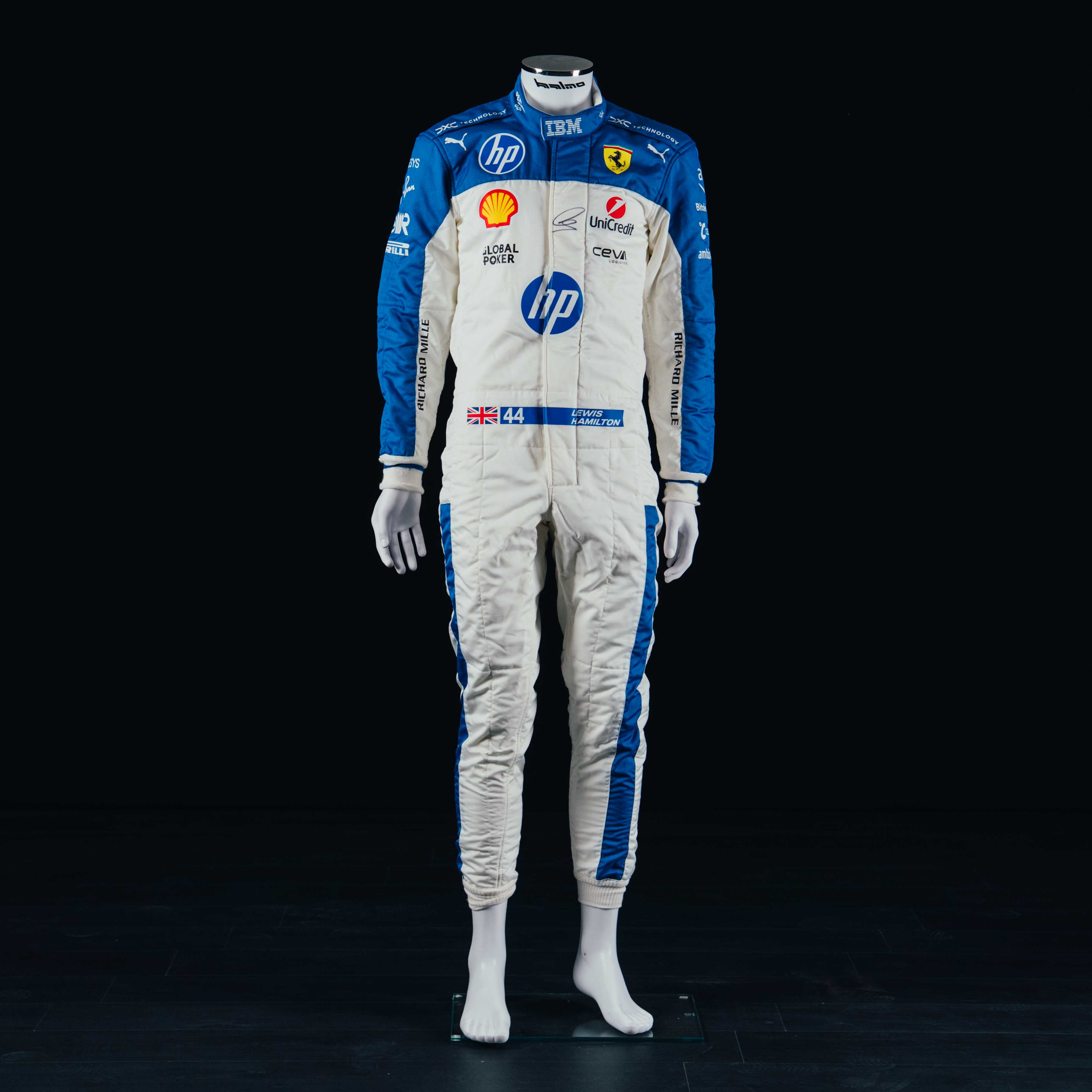 Lewis Hamilton Replica Signed Suit – Halmo Automobilia