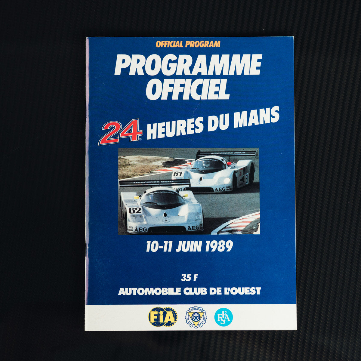 1989 Le Mans Program Signed by Halmo - Halmo Automobilia
