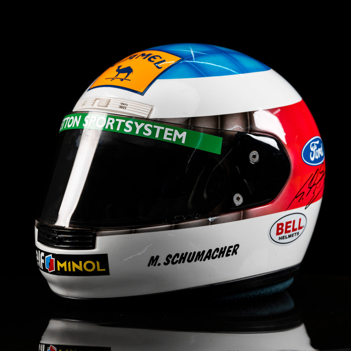Michael Schumacher Replica Helmet Signed by Halmo – Halmo Automobilia